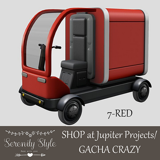 Second Life Marketplace 7 Serenity Style Mini Electric Delivery Van Red